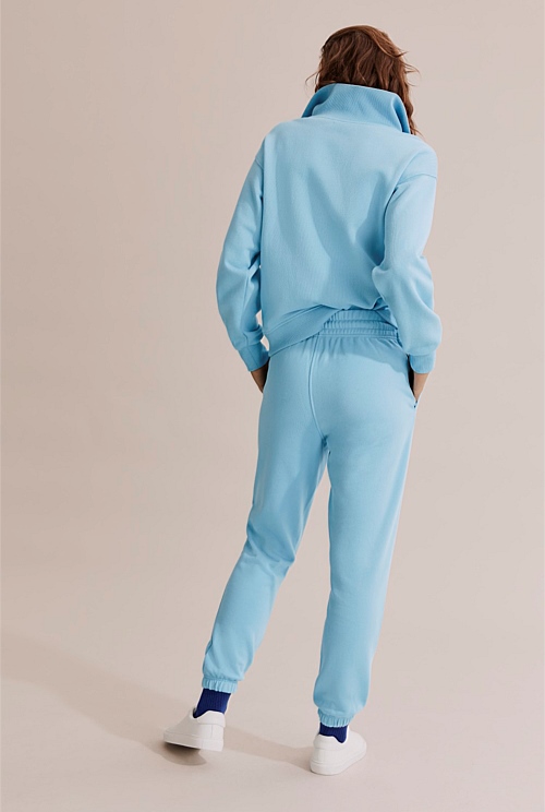 Oxygen Australian Cotton Rib Detail Sweat - Natural Fibres | Country Road