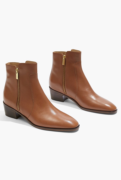 Tan Jackie Boot - Boots | Country Road