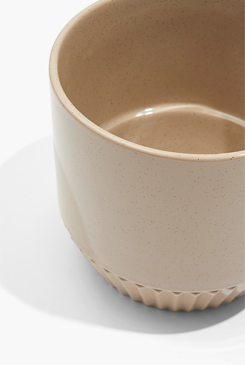 Biscuit Voti Ribbed Base Pot - Planters & Plant Stands | Country Road