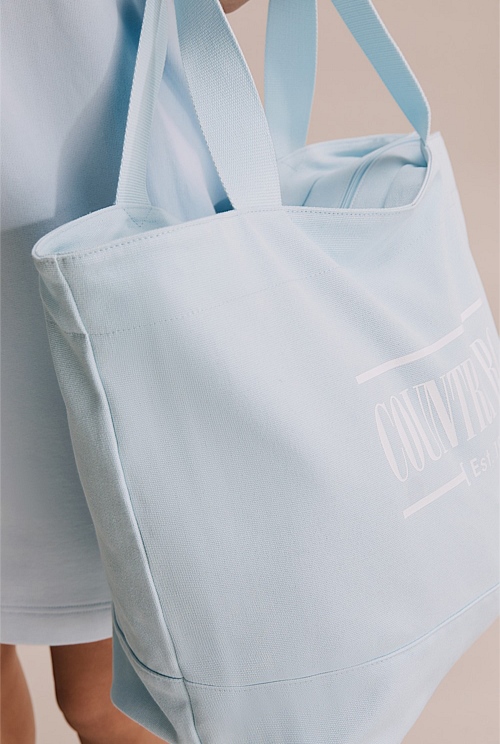 Ice Blue Print Heritage Shopper - Bags | Country Road