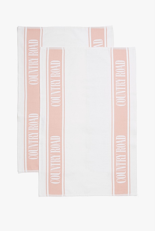 Rose Heritage Australian Cotton Tea Towel Pack of 2 - Australian Grown ...