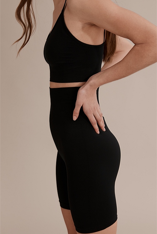Black Seamfree Contour Short - T-Shirts & Tops | Country Road
