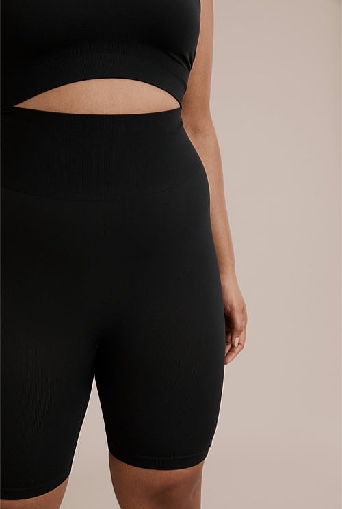 Black Seamfree Contour Short - T-Shirts & Tops | Country Road