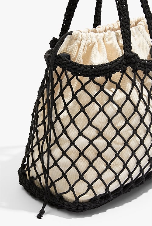 Black Knotted Beach Tote - Bags | Country Road