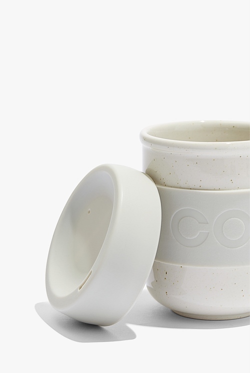 Pale Grey Dean Ceramic Reusable Cup - Mugs | Country Road