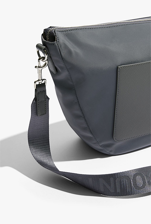 Slate Recycled Polyester CR Zip Sling Bag - Bags | Country Road