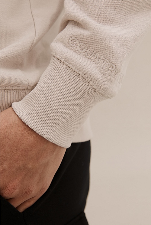 Putty Towards Circularity - Recycled Cotton Large Collar Sweat ...