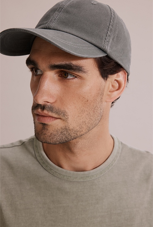 Washed Charcoal Relaxed Cap - Hats & Scarves | Country Road
