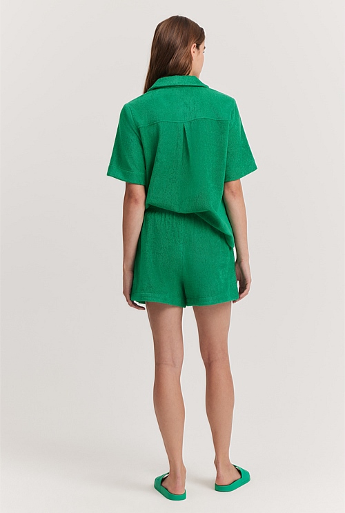 Palm Australian Cotton Terry Short - Natural Fibres | Country Road