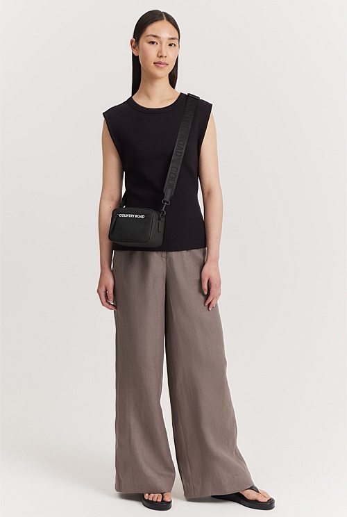 Black Zip Mini Crossbody Bag - Bags | Country Road