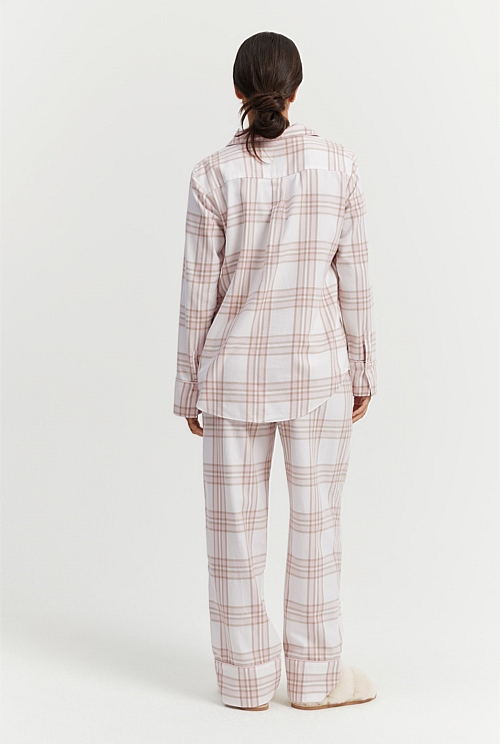 Petal Check Flannel Pyjama Set - Sleepwear | Country Road