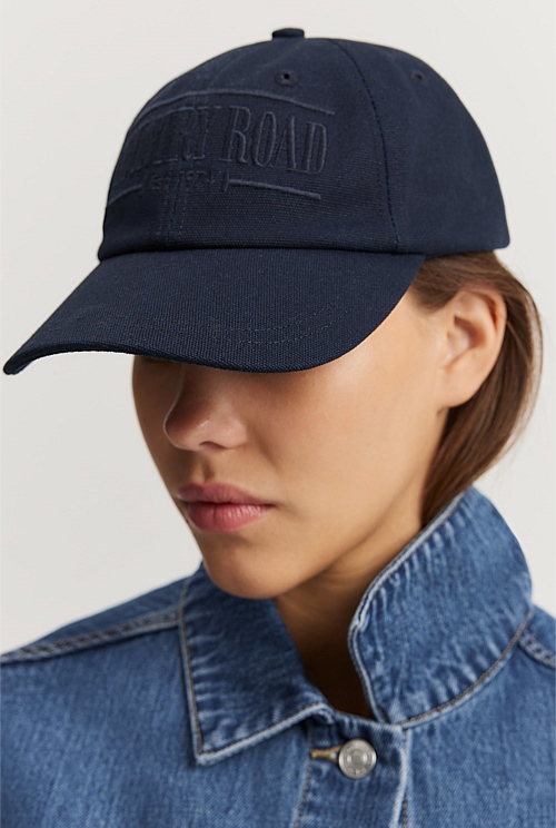 Navy Australian Cotton Heritage Cap - Hats, Scarves & Gloves | Country Road