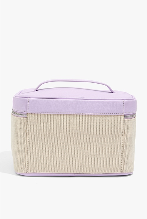 Lilac Woven Beauty Cosmetic Case - Bags | Country Road