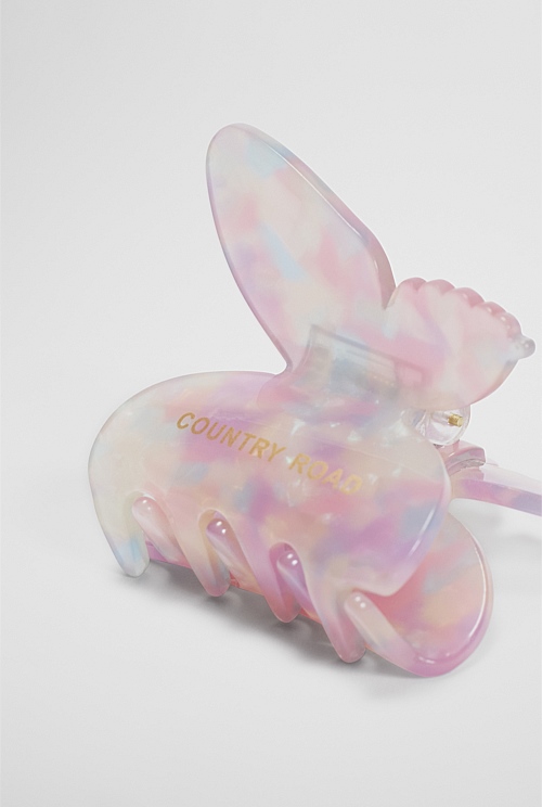 Pink Multi Large Butterfly Clip - Accessories | Country Road