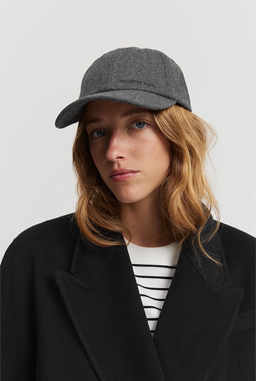 Charcoal Felt Cap - Hats, Scarves & Gloves | Country Road