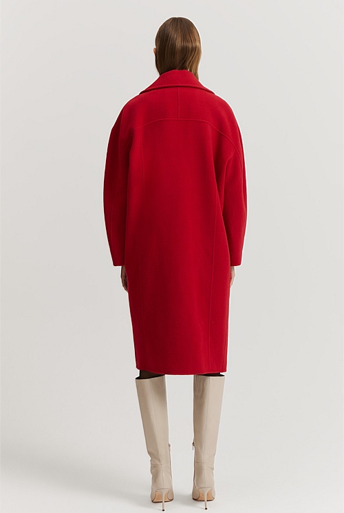 Chilli Pepper Cocoon Coat - Jackets & Coats | Country Road