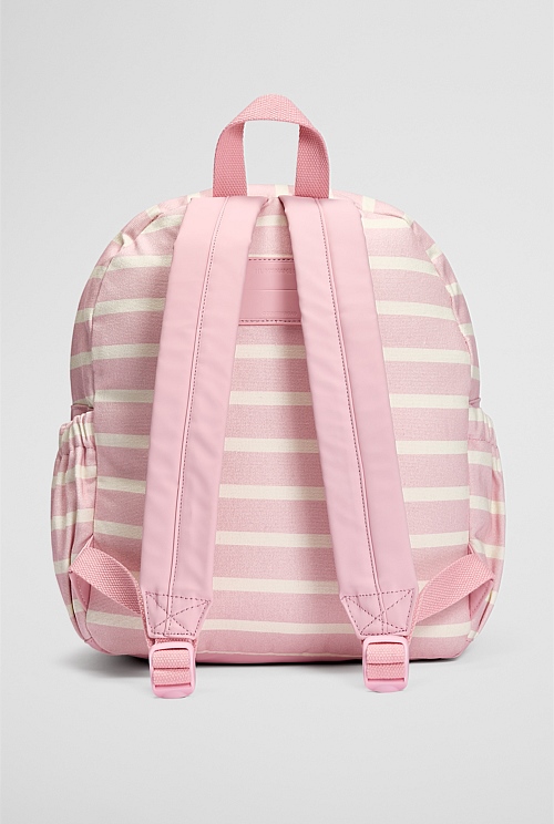 Mineral Pink Stripe Backpack - Natural Fibres | Country Road