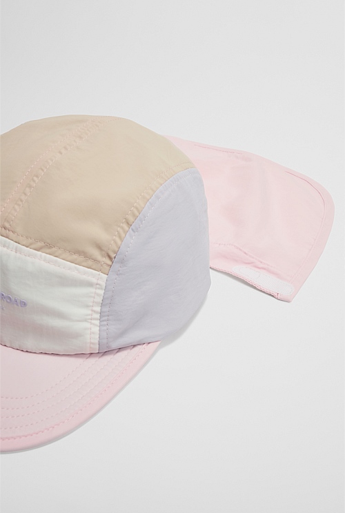Mineral Pink Colour Block Sun Hat - Accessories | Country Road