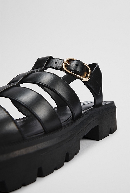 Black Morgan Sandal - Sandals & Thongs | Country Road