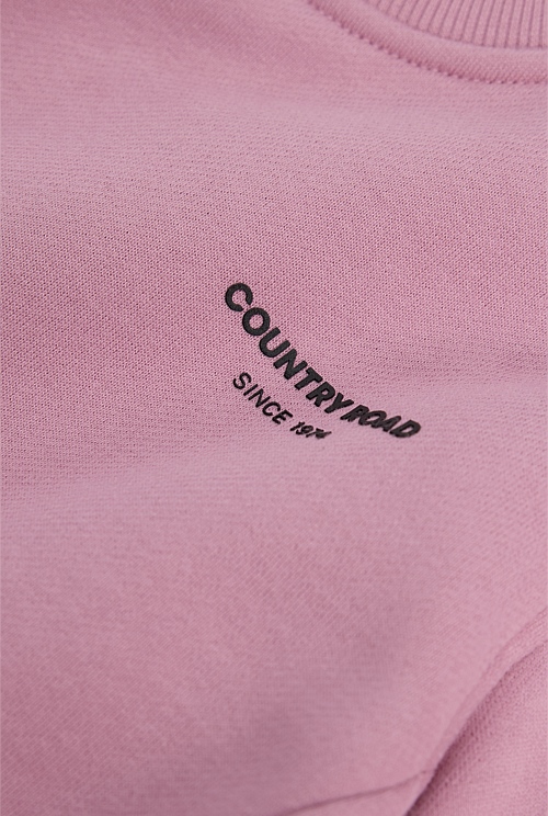 Berry Australian Cotton Modern Sweat - Sweats | Country Road