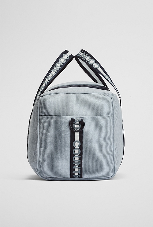 Slate Blue Corduroy Weekender - Accessories | Country Road