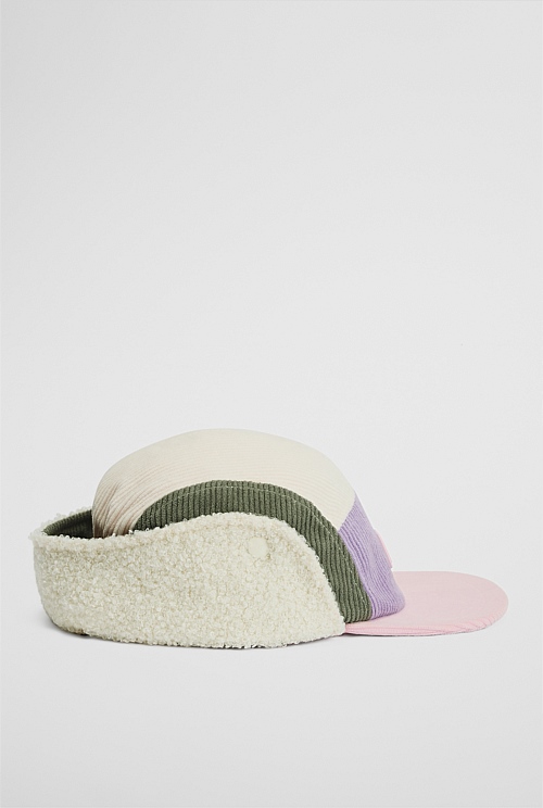 Pink Multi Sherpa Cap - Accessories | Country Road