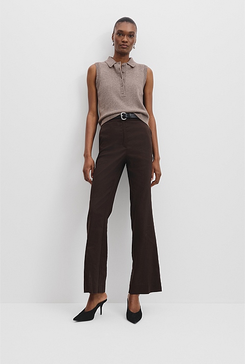 Dove Collared Knit Vest - Knitwear | Country Road