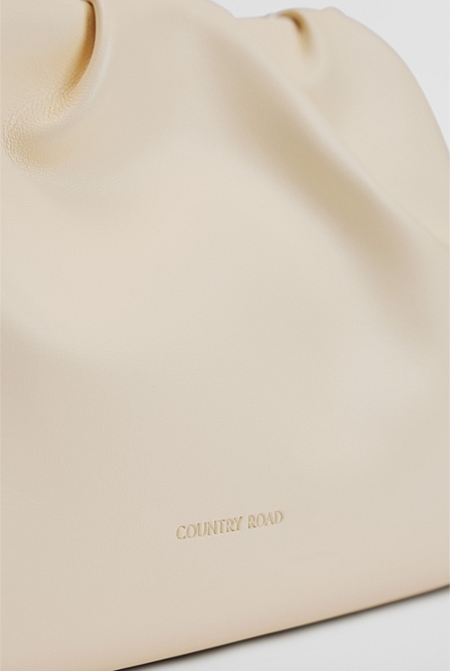 Buttermilk Gathered Pouch Bag - Bags | Country Road