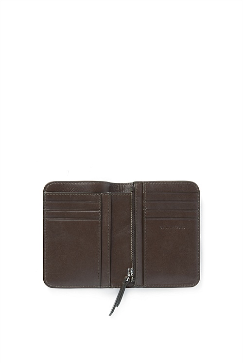 Dark Grey Vertical Billfold Wallet - Wallets & Leather Goods | Country Road