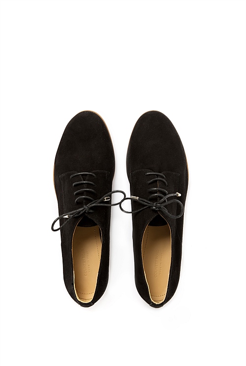 Black Lavinia Suede Shoe - Flats | Country Road