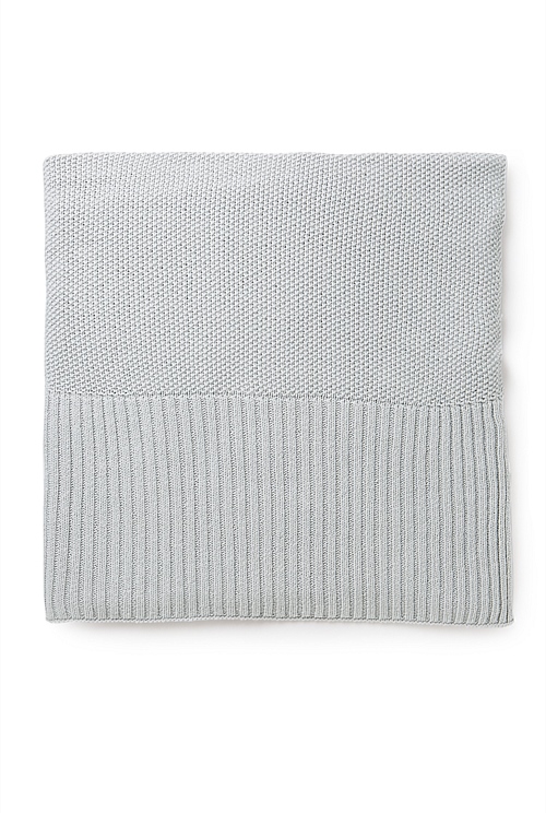 Pale Grey Frieda Knit Throw - Throws | Country Road