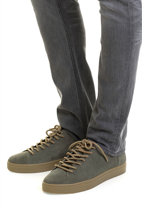 Grey Stanley Leather Sneaker - Sneakers | Country Road