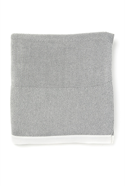 Pale Grey Andi Knit Throw - Throws | Country Road