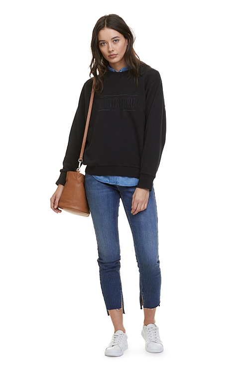 Washed Black Heritage Sweat - Sweats | Country Road