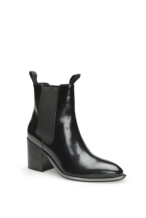 Black Romy Gusset Boot - Boots | Country Road