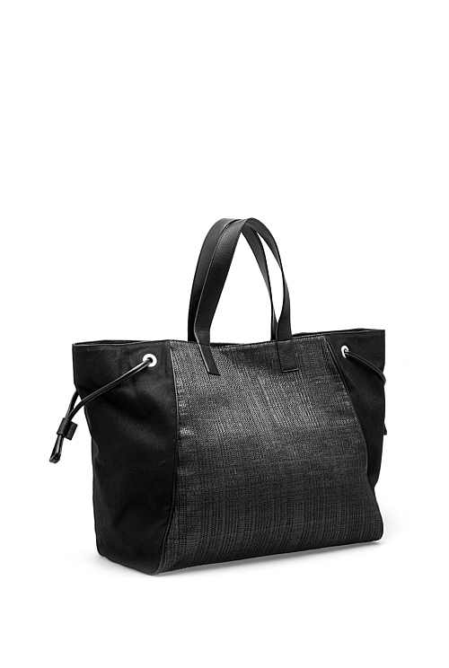 Black Drawstring Tote - Tote Bags | Country Road