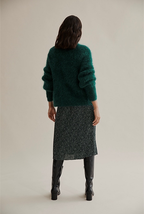 Emerald Italian Yarn Knit - Knitwear | Country Road