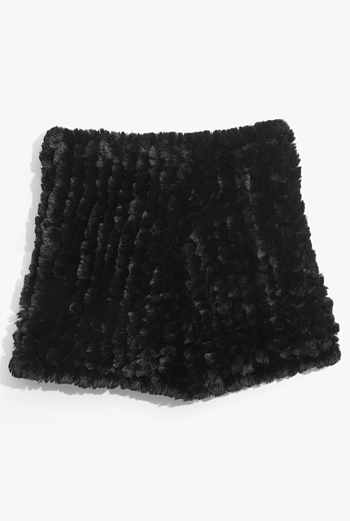 Black Faux Fur Snood - Hats, Scarves & Gloves | Country Road