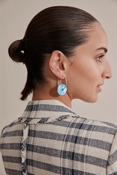 Azure Maeve Hoop - Earrings | Country Road