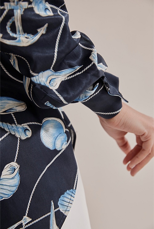 Ink Shell Print Shirt - Shirts | Country Road