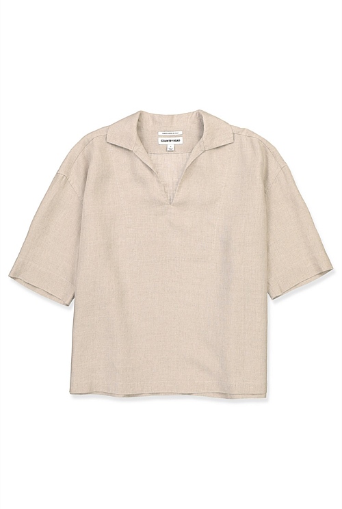 Flax Linen Pop Over - Shirts | Country Road