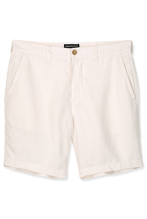Stone Linen Button Front Short - Shorts | Country Road