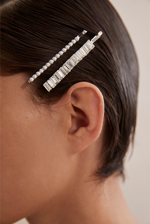 Silver Half Multi Hair Pin Set - Accessories | Country Road