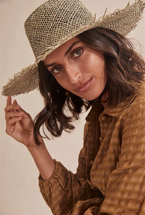 Barley Shell Trim Hat - Hats, Scarves & Gloves | Country Road