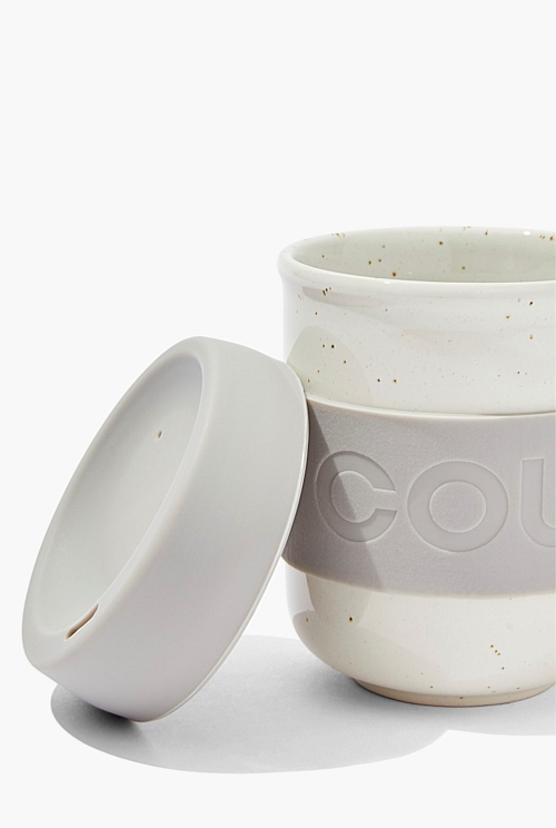 Pebble Grey Dean Ceramic Reusable Cup - Dining | Country Road