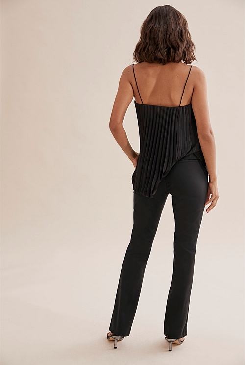 Black Split Front Pant - Pants | Country Road
