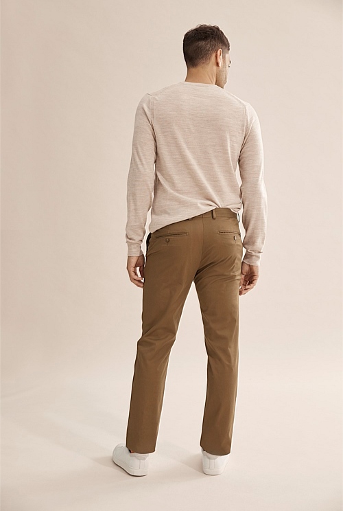 Walnut Regular Fit Travel Trouser - Chinos | Country Road