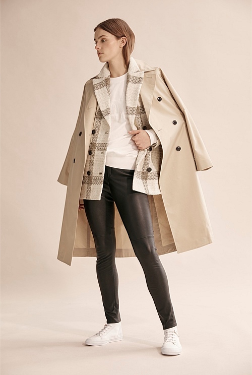 Cream Check Blazer - Jackets & Coats | Country Road