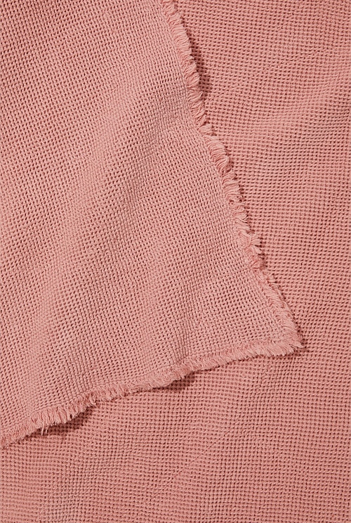 Antique Pink Brae Waffle Bed Cover - Our Edits | Country Road
