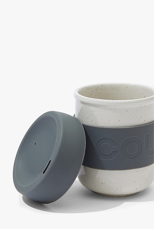 Charcoal Dean Ceramic Reusable Cup - Mugs | Country Road